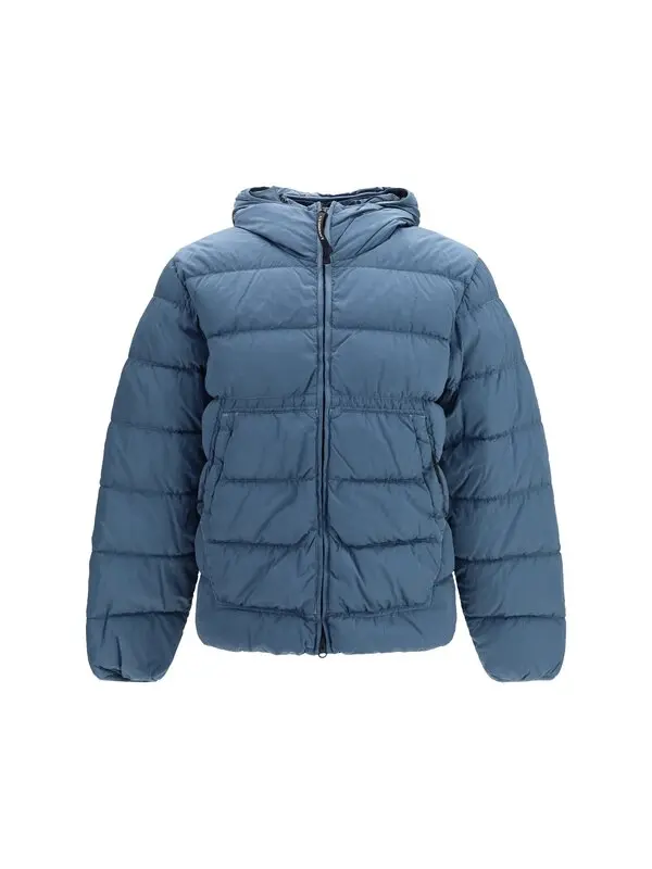 C.P. COMPANY Goggle Hooded Jacket In Chrome-r