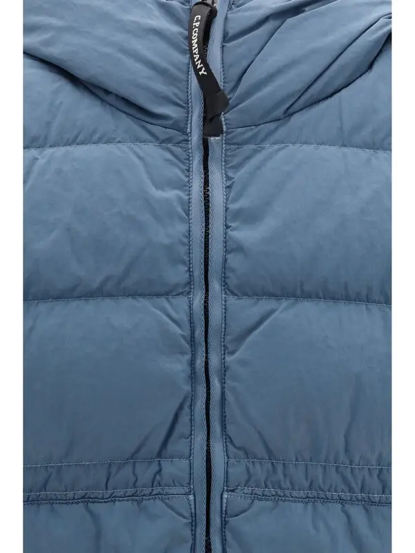 C.P. COMPANY Goggle Hooded Jacket In Chrome-r
