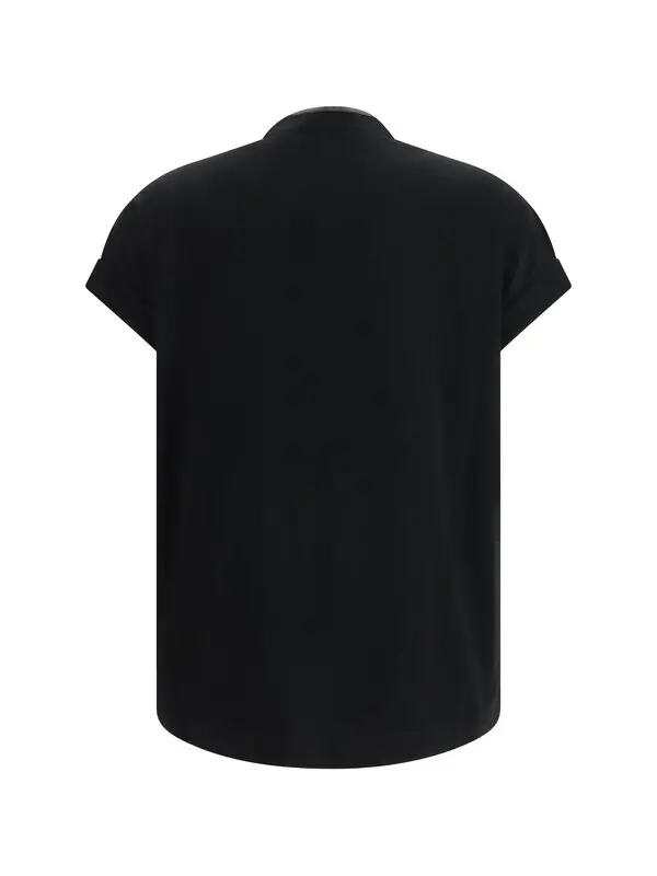 Brunello Cucinelli Cotton T-shirt With Embellishments
