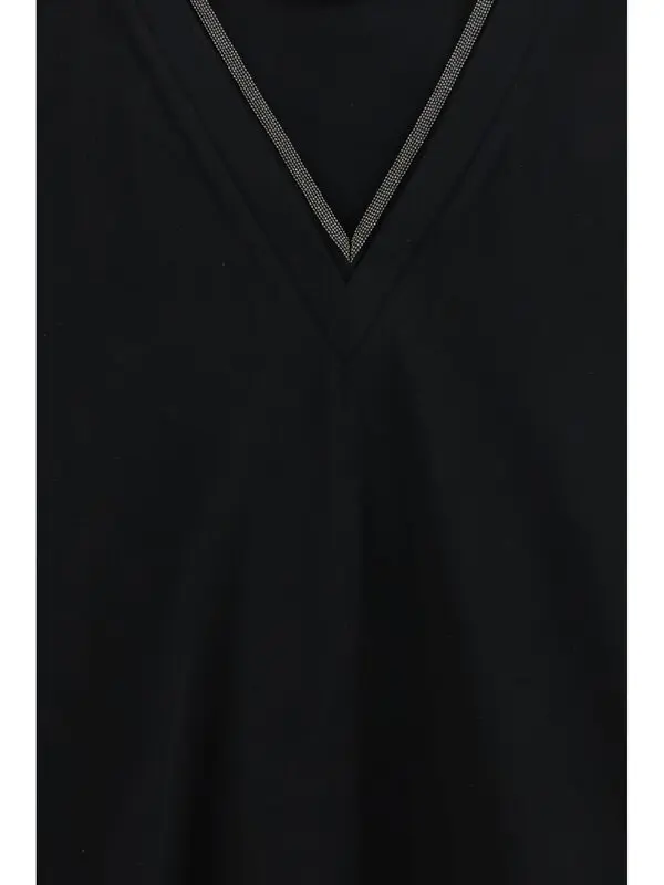 Brunello Cucinelli Cotton T-shirt With Embellishments