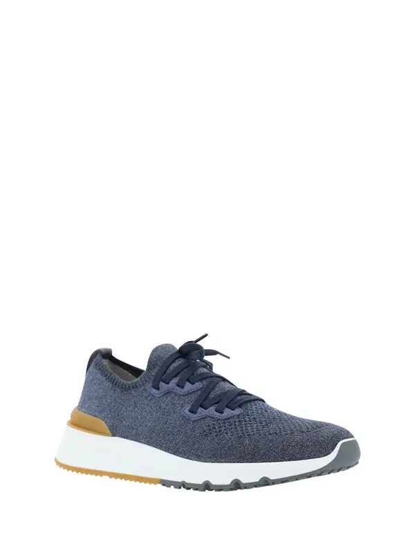 Brunello Cucinelli Cotton Sneakers - Blue