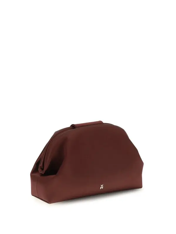 Amina Muaddi Camelia Satin Clutch - Multicolor