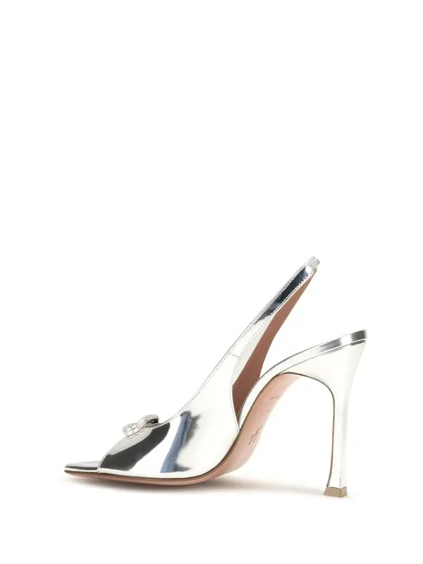 Amina Muaddi Mini Camelia Slingback Sandals