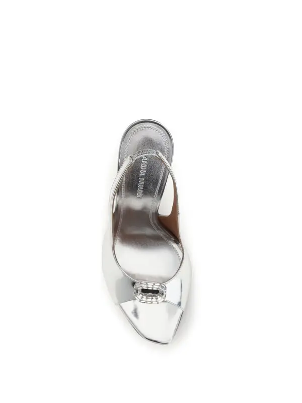 Amina Muaddi Mini Camelia Slingback Sandals