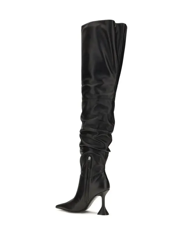 Amina Muaddi Olivia Thigh-high Boots