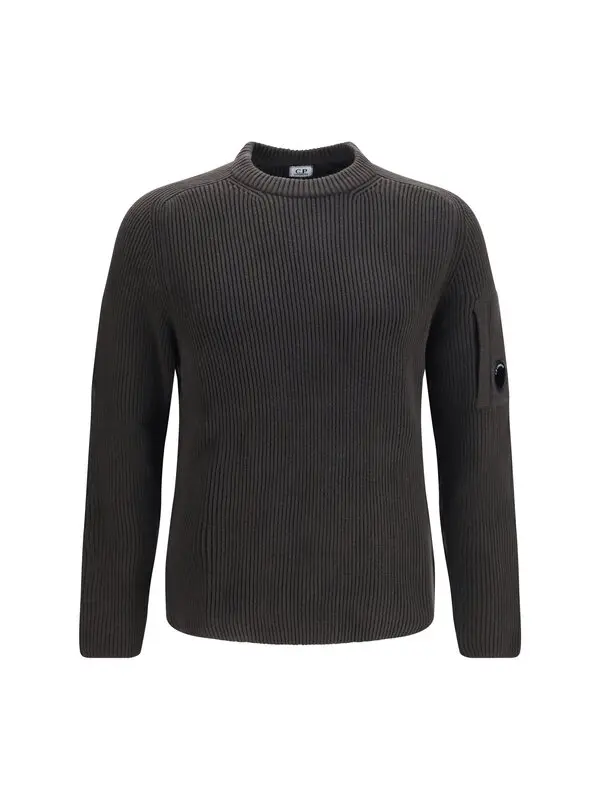 C.P. COMPANY Full-rib Cotton Sweater - Brown