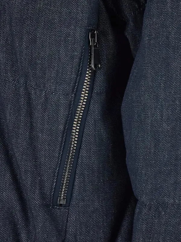 Brunello Cucinelli Hooded Padded Denim Jacket