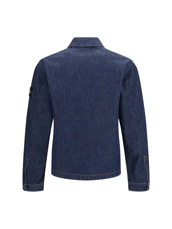 Stone Island Denim Biker Jacket