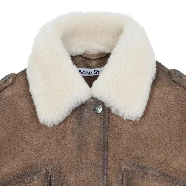 Acne Studios Leather Bomber Jacket