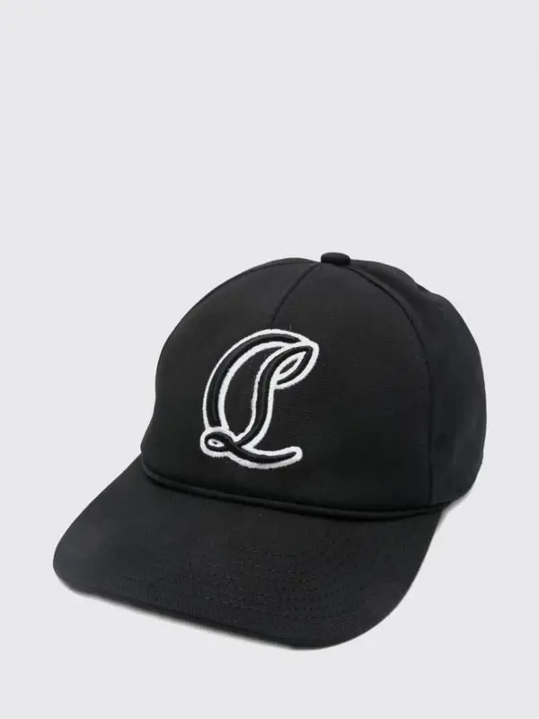 CHRISTIAN LOUBOUTIN Baseball Cap With Logo - Black