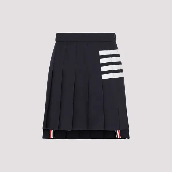 Thom Browne 4-bar Pleated Miniskirt