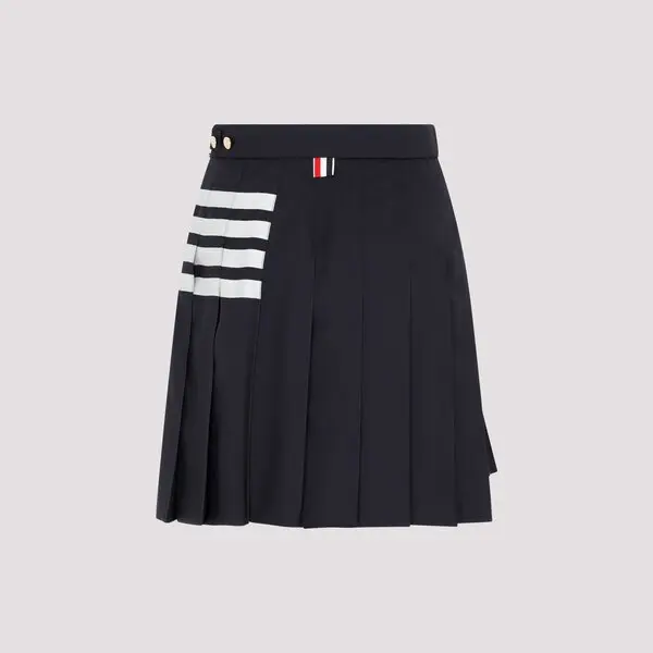 Thom Browne 4-bar Pleated Miniskirt
