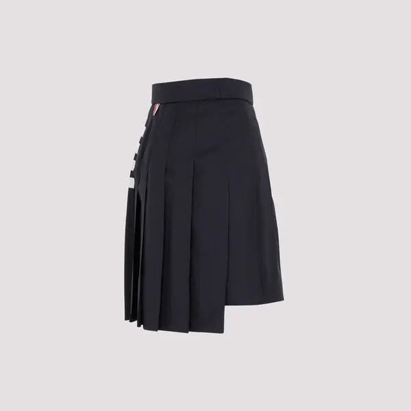 Thom Browne 4-bar Pleated Miniskirt