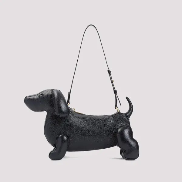 Thom Browne Hector Pebbled Leather Shoulder Bag