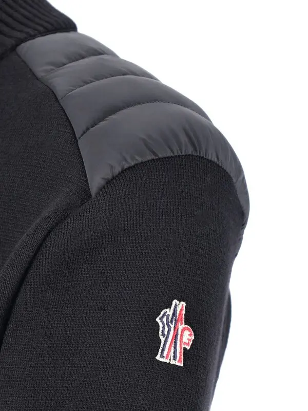 Moncler Zip Logo Cardigan