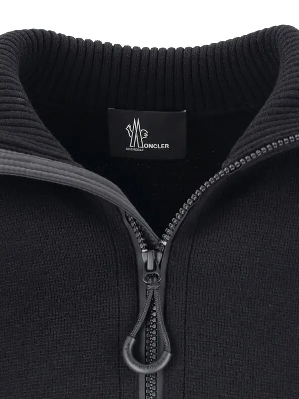 Moncler Zip Logo Cardigan
