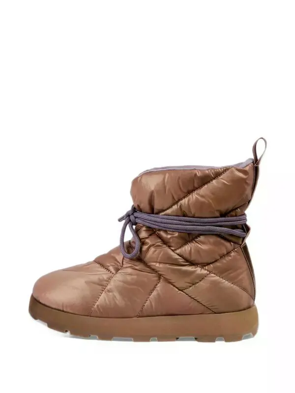 PIUMESTUDIO Quilted Lace-up Boots