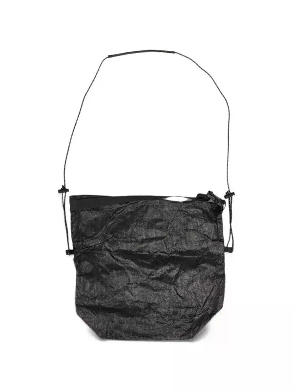 ROA Crinkled-effect Logo-print Messenger Bag