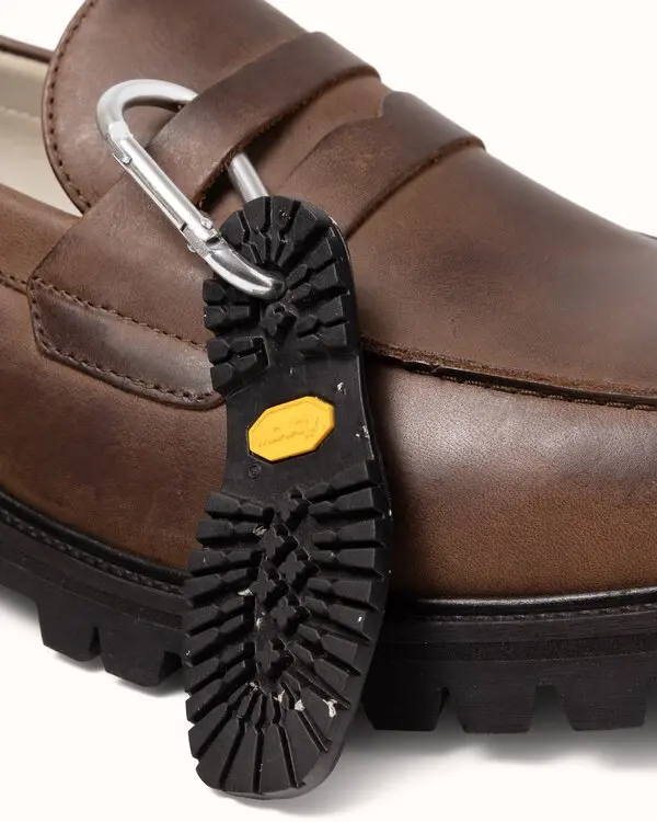 DUKE + DEXTER Vibram Distressed Lug Loafer