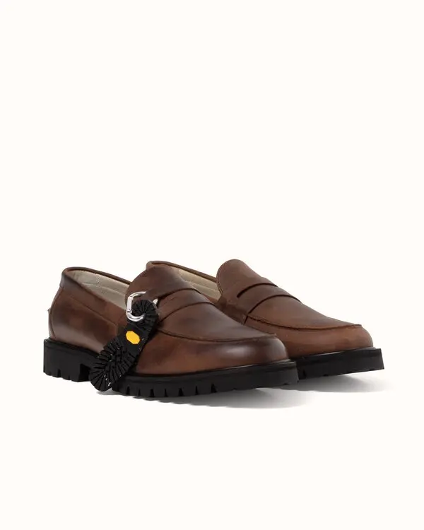 DUKE + DEXTER Vibram Distressed Lug Loafer