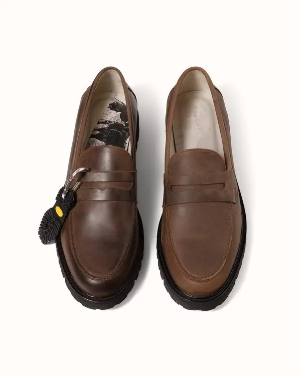 DUKE + DEXTER Vibram Distressed Lug Loafer