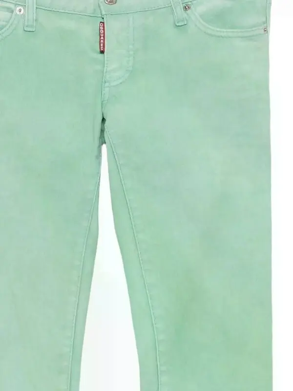 Dsquared2 Logo-patch Zip-detail Skinny Jeans