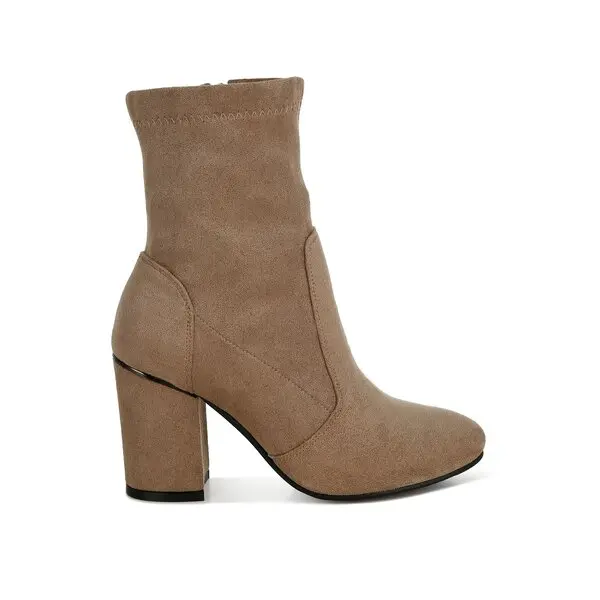 RAG & CO Neutrals Nidaros Microfiber Sock Boots - Beige
