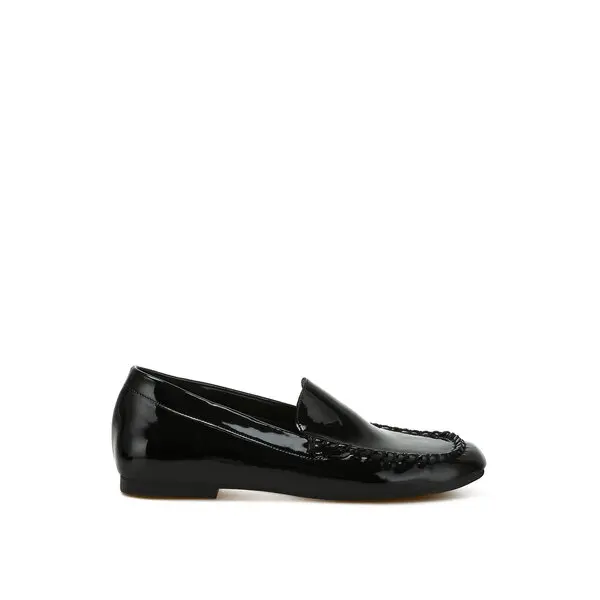RAG & CO Dama Patent Pleather Loafers In By