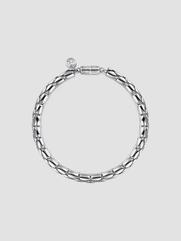 GABRIEL & CO Classic Sterling Tubular Chain Bracelet/6mm