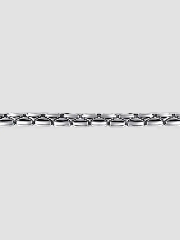 GABRIEL & CO Classic Sterling Tubular Chain Bracelet/6mm