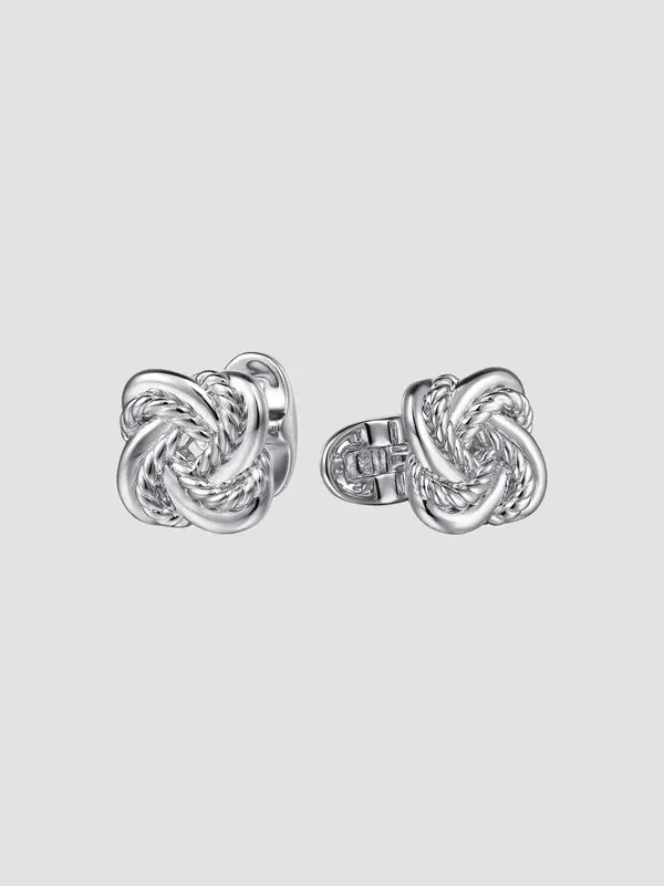 GABRIEL & CO Hampton Sterling Love Knot Cufflinks
