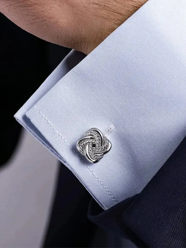GABRIEL & CO Hampton Sterling Love Knot Cufflinks