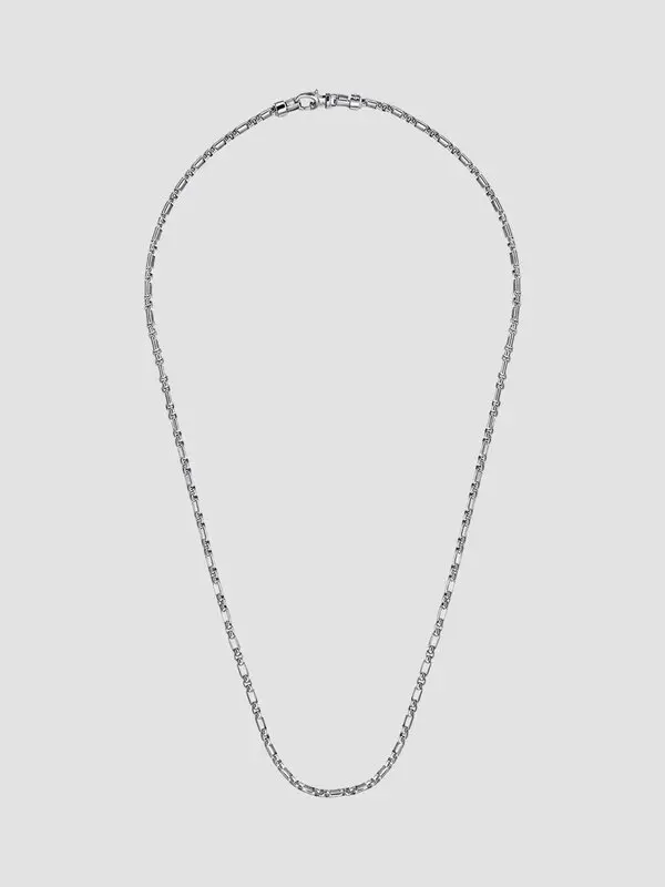 GABRIEL & CO Classic Sterling Figaro Chain Necklace/3mm