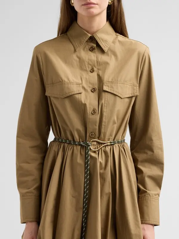 Zimmermann Clash Poplin Shirtdress