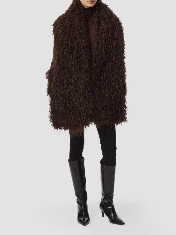Apparis Dame Faux-mongolian Fur Shawl