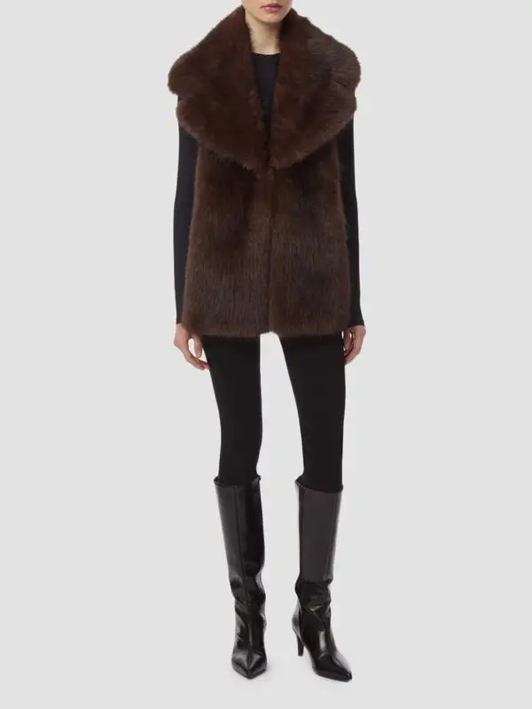 Apparis Mia Faux-sable Fur Collar