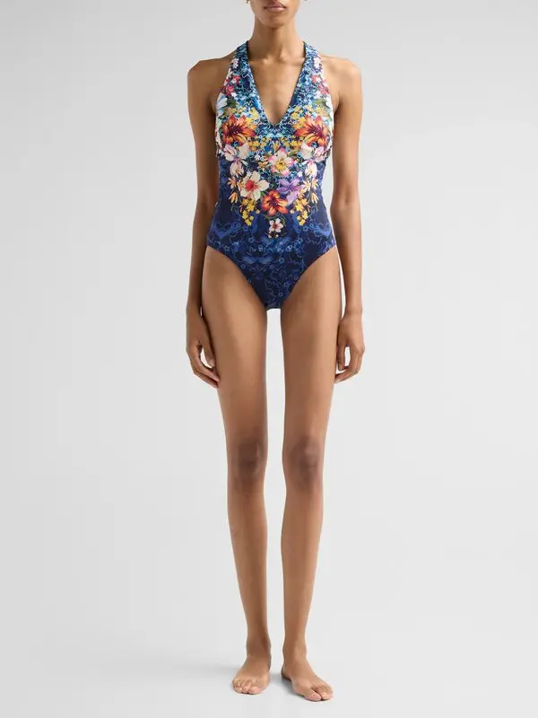 Johnny Was Floral One-piece Swimsuit - Imogen Night