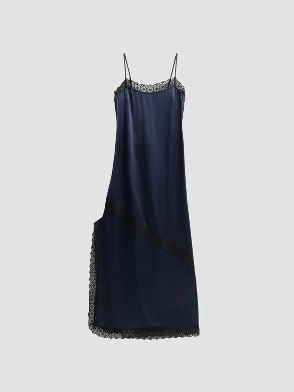 THE GARMENT Cata Stretch-silk Maxi Dress - Blue
