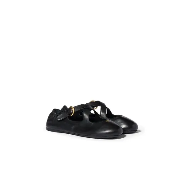 Miu Miu Nappa Leather Ballet Flats