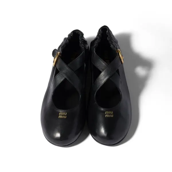 Miu Miu Nappa Leather Ballet Flats