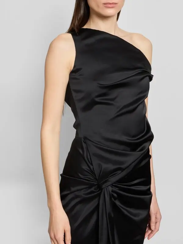 Dries Van Noten Dumas Gathered One-shoulder Midi Dress