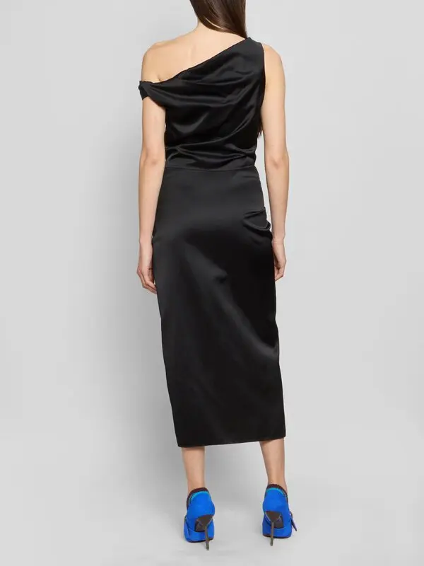 Dries Van Noten Dumas Gathered One-shoulder Midi Dress