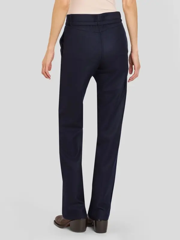 Dries Van Noten Plash Wool Straight-leg Trousers
