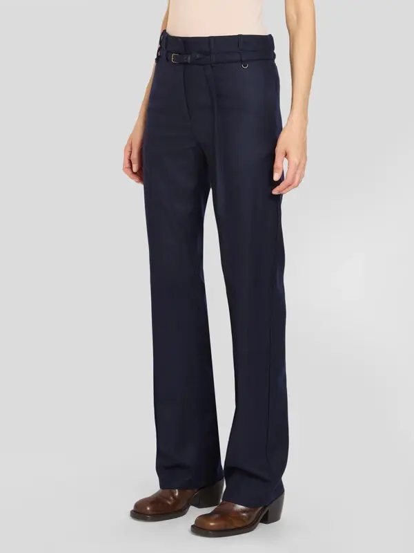 Dries Van Noten Plash Wool Straight-leg Trousers