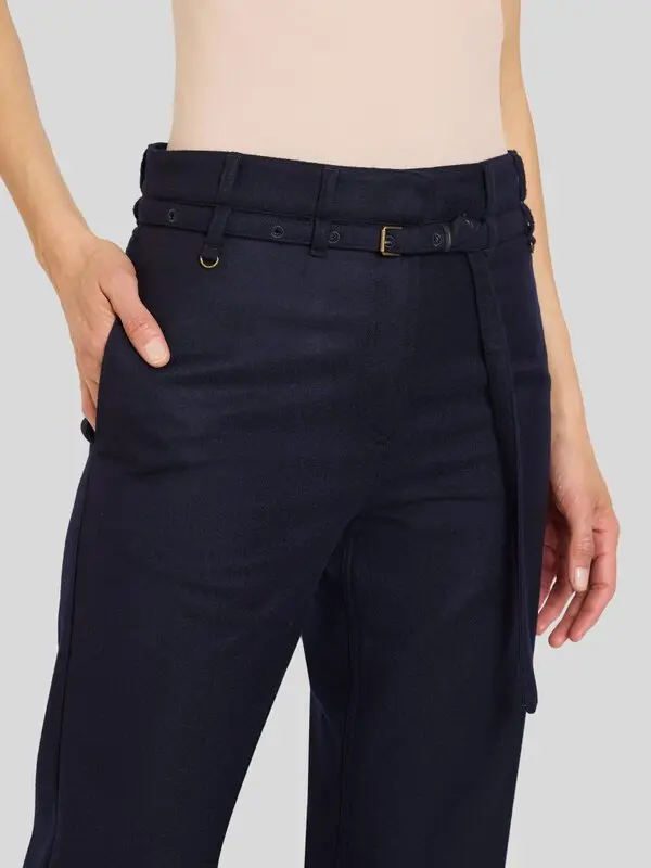 Dries Van Noten Plash Wool Straight-leg Trousers