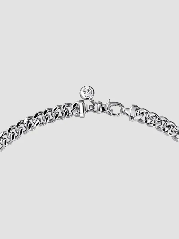 GABRIEL & CO Classic Sterling Cuban Chain Necklace/7mm