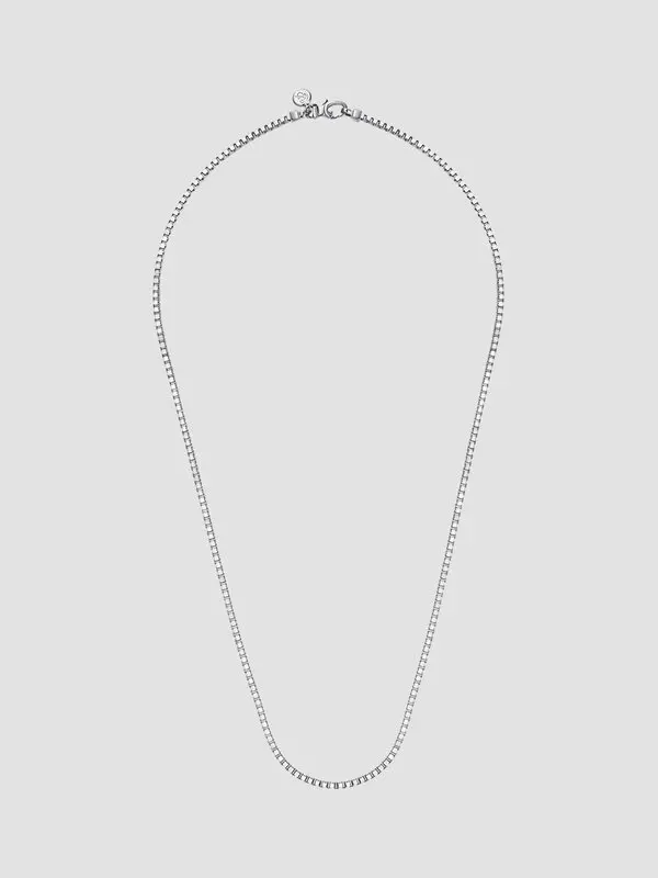 GABRIEL & CO Classic Sterling Box Chain Necklace/2.5mm