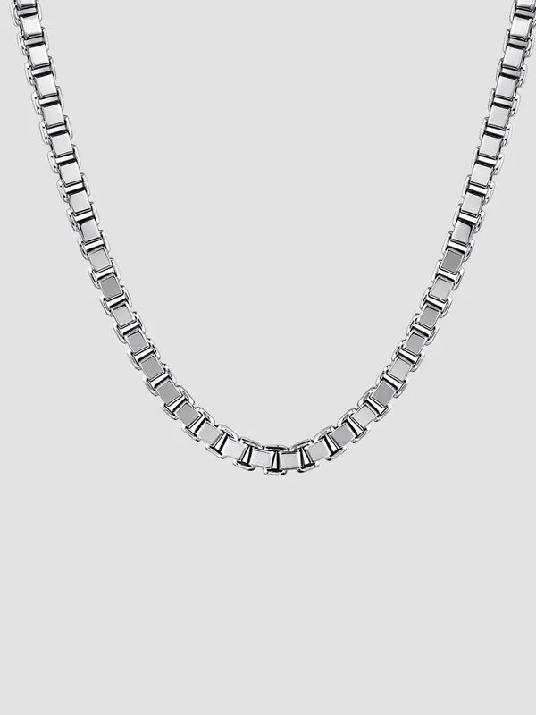 GABRIEL & CO Classic Sterling Box Chain Necklace/2.5mm