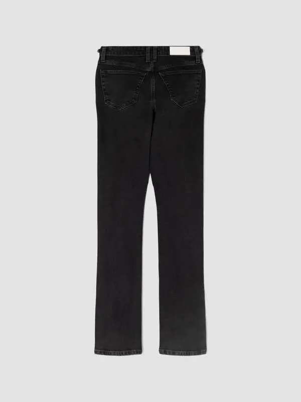 RE/DONE Lean Flocked Zebra-print Low-rise Jeans