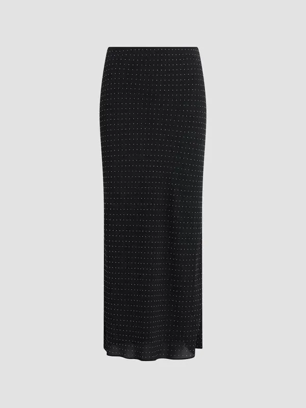 Joe's Jeans Isla Polka-dot Pencil Midi Skirt